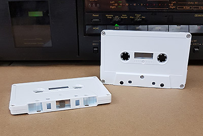 Audio Cassette Voice Grade, White Tab Out, C-1 to C-94 - Pre-Loaded ...