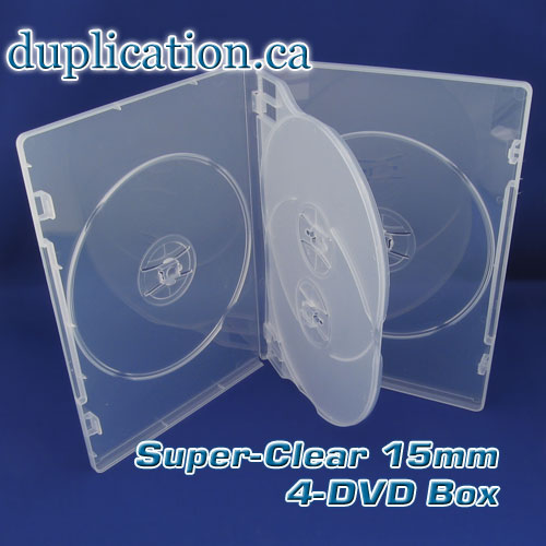 Super Clear 4 Disc Case with overlay - A+ DVD Cases and Multiple-Disc ...