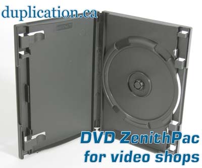 ZenithPac(tm) Secure Double DVD case for video shops - Duplication.com