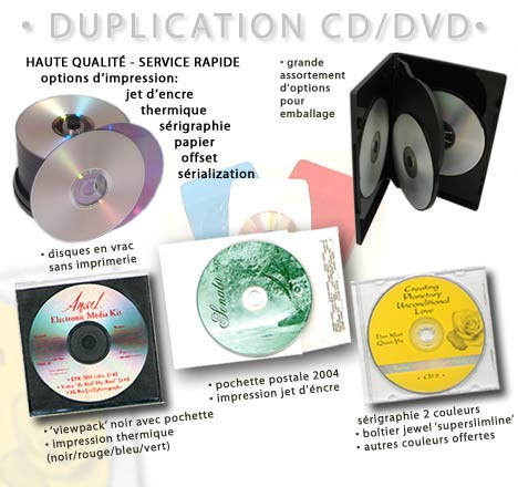 Duplication de CD - Montreal Quebec